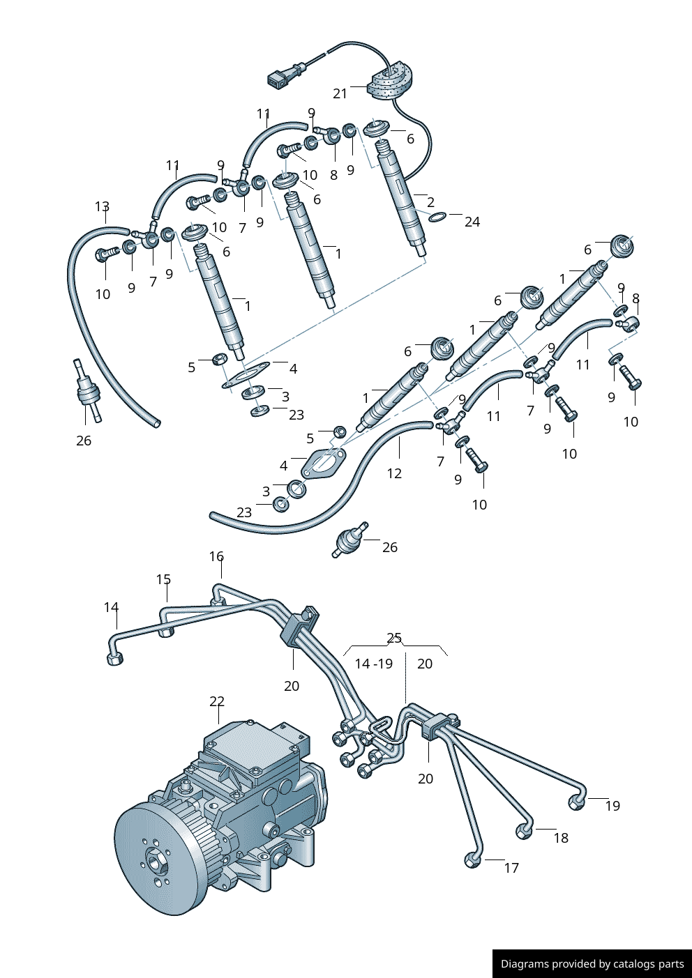Volkswagen / Audi Complete Injection Pump 059130201A - LLLParts