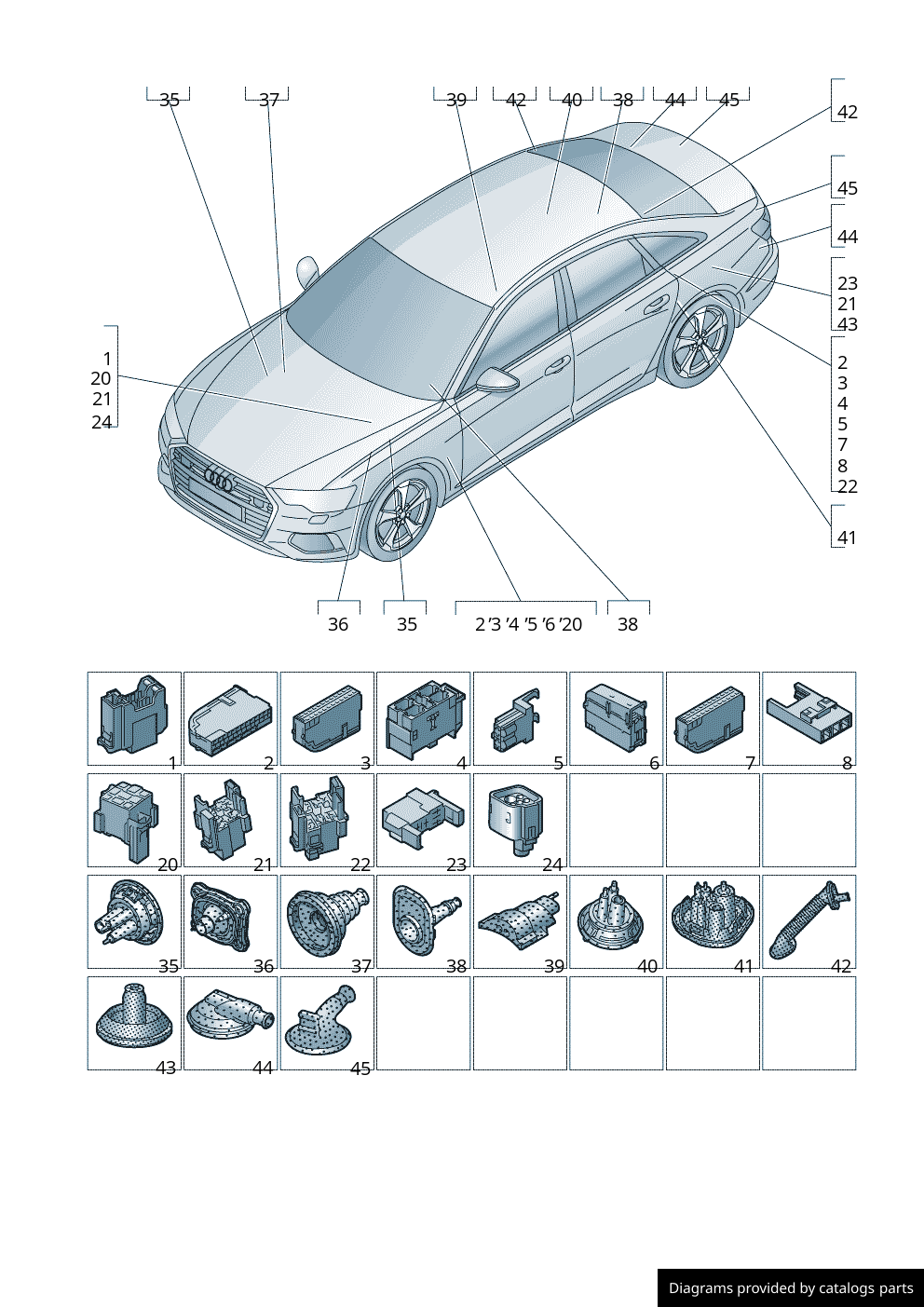 Audi Grommet 4K0971871J - LLLParts