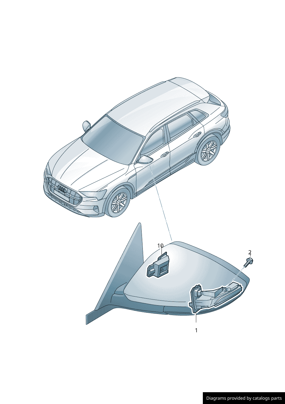Audi Turn Signal Indicator 4KE949128 - LLLParts