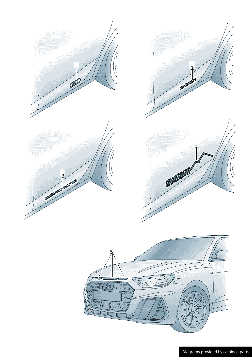 Audi Brilliant Black 82A064317Y9B - LLLParts