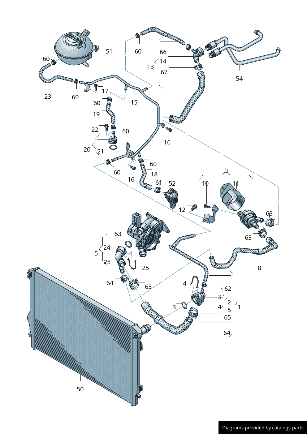Volkswagen / Audi Quick Acting Coupling 5QN122291D - LLLParts