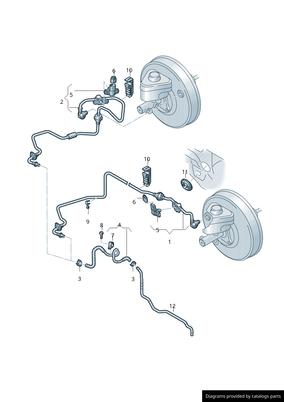 Audi Vacuum Pipe WithNon-Return Valve 4L1611931A - LLLParts