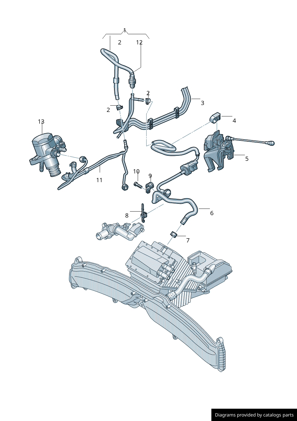 Audi Valve For Active CharcoalCanister 079133240AK - LLLParts