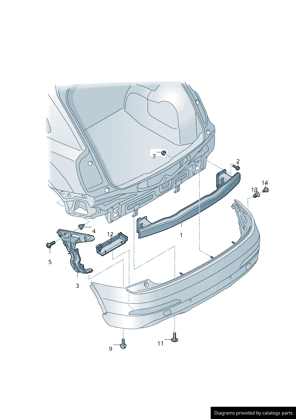 Audi Foam Filler Piece 8U0807252B - LLLParts