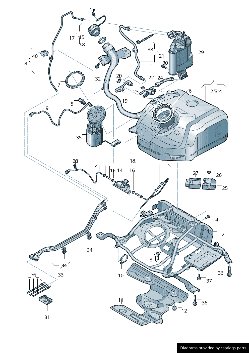 Volkswagen / Audi Extraction Unit With MeteringPump 5Q0201607H - LLLParts