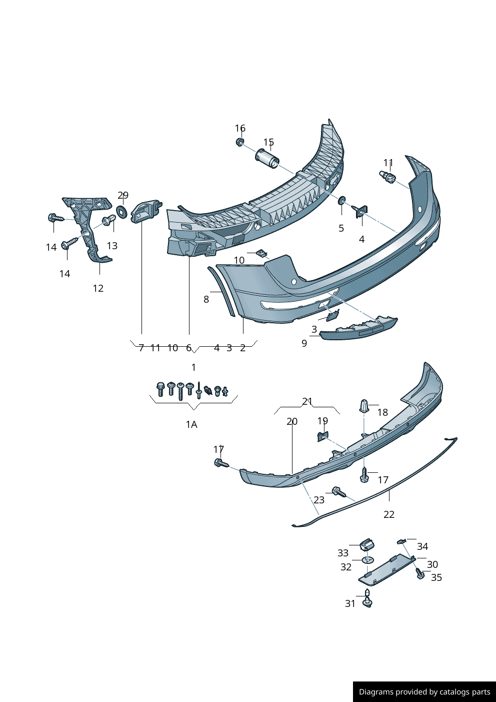 Audi Rear Bumper Grey Tow Hook Bar Cover - Genuine Audi 8R0807819M1RR ...