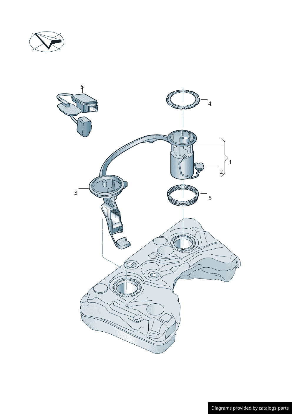 Audi Sender ForFuel Gauge 6R0919673D - LLLParts