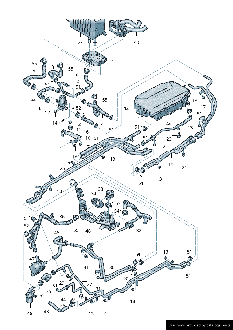 Audi Coolant Hose 80A121051T - LLLParts