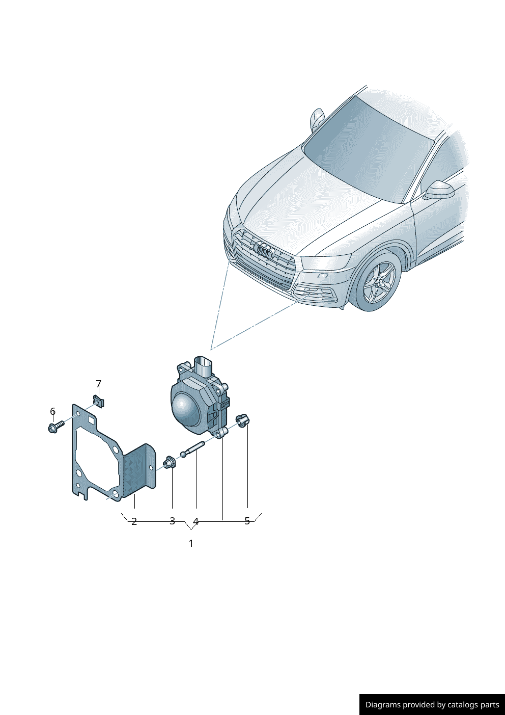 Audi Control Unit With Software ForDistance RegulationAnd Radar Sensor ...
