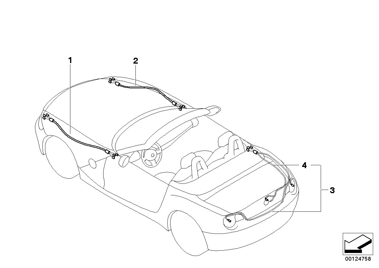 BMW Front Left Repair Wiring Set 61116934150 - LLLParts