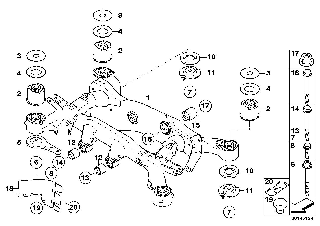 BMW Rear Axle Carrier 33316779789 - LLLParts