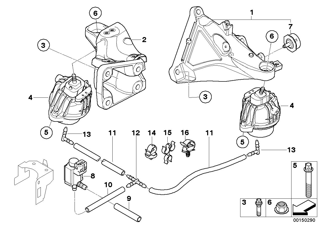BMW Engine Supporting Bracket, Right 22116770042 - LLLParts