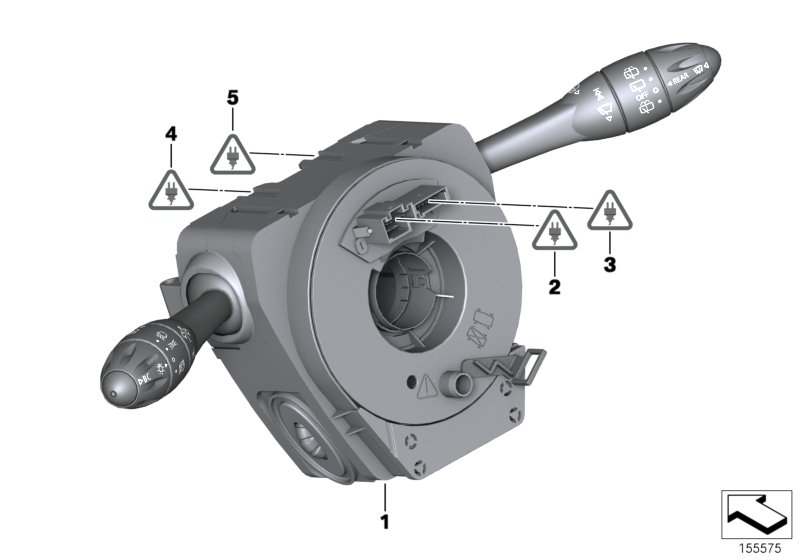 Mini Switch Cluster Steering Column 61313453997 - LLLParts