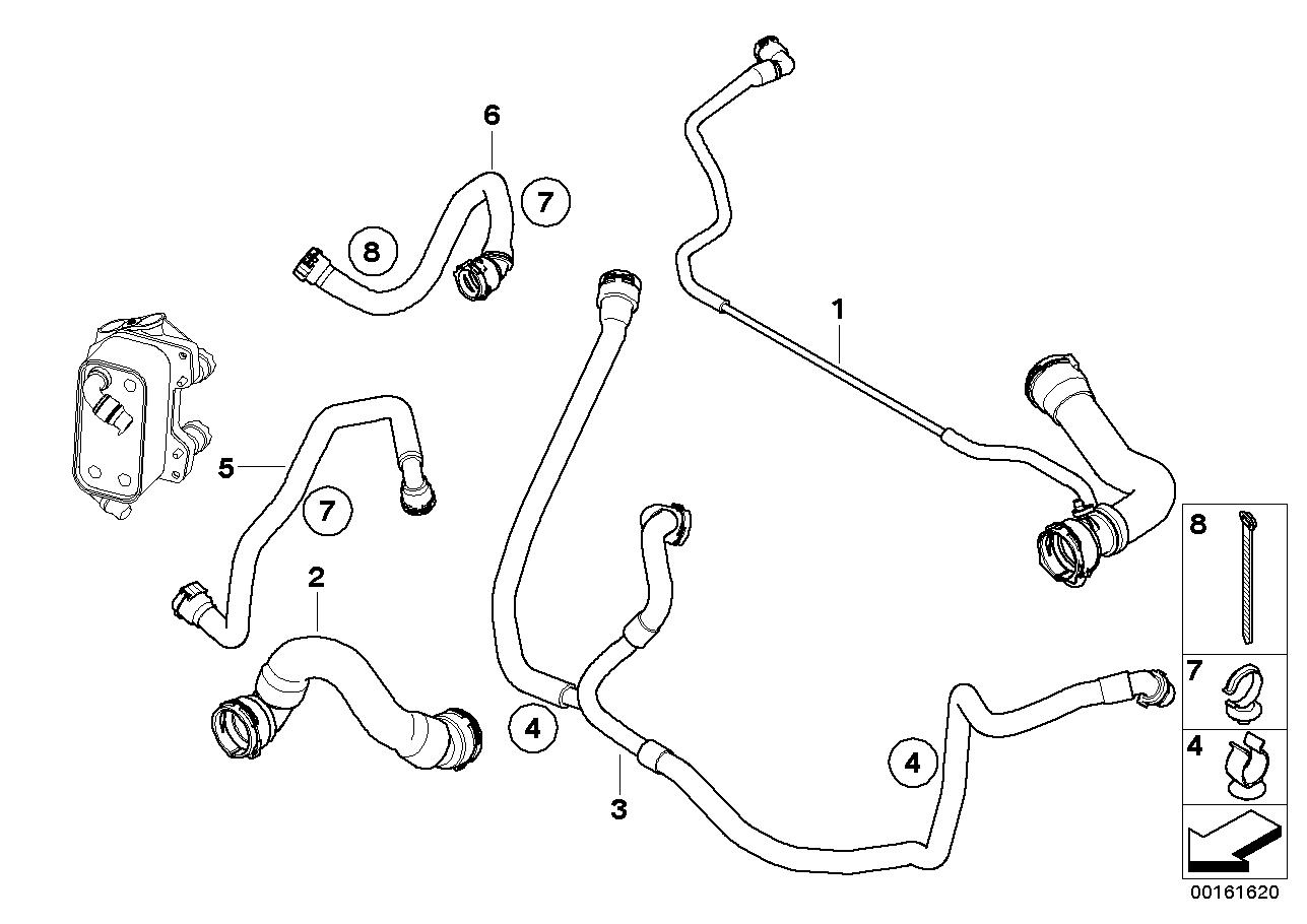 BMW Coolant Hose 17127560973 - LLLParts