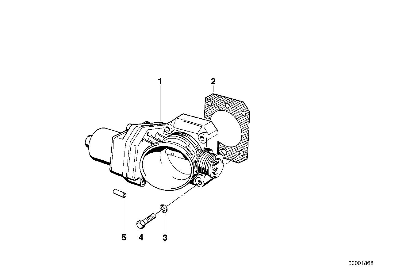 BMW Throttle Housing Assy Eml 13541435709 - LLLParts
