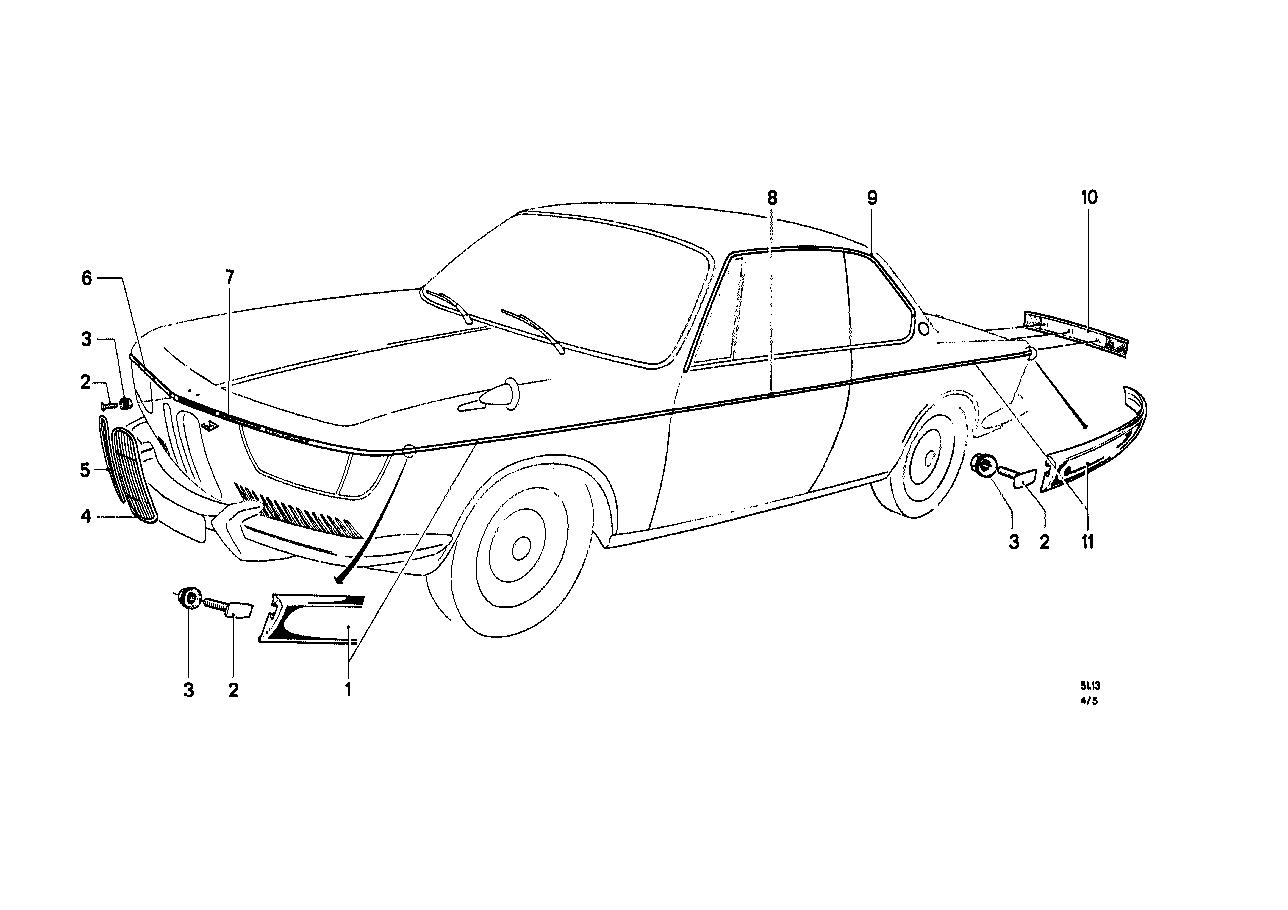 BMW Grille Left 51135780110 - LLLParts