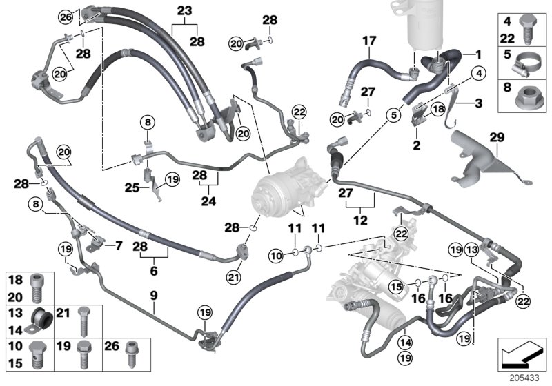 BMW Bracket, Expansion Hose 32416779955 - LLLParts
