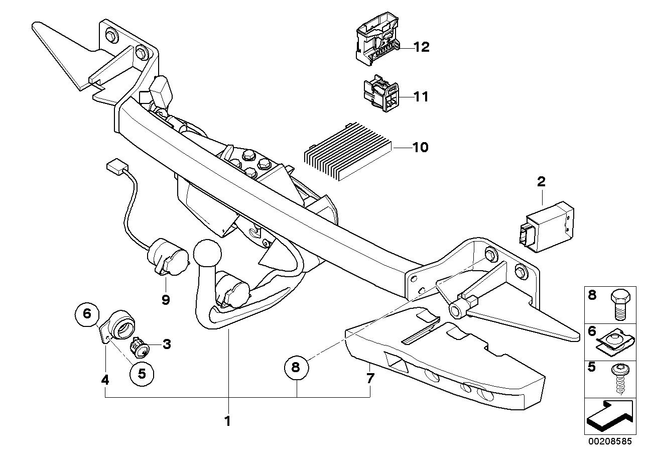 BMW Bracket, Switch, Trailer Coupling 71606774479 - LLLParts