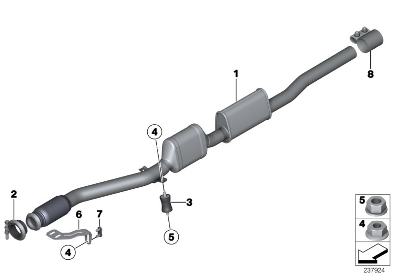 Mini Exch. Catalyst With Front Silencer 18309811191 - LLLParts