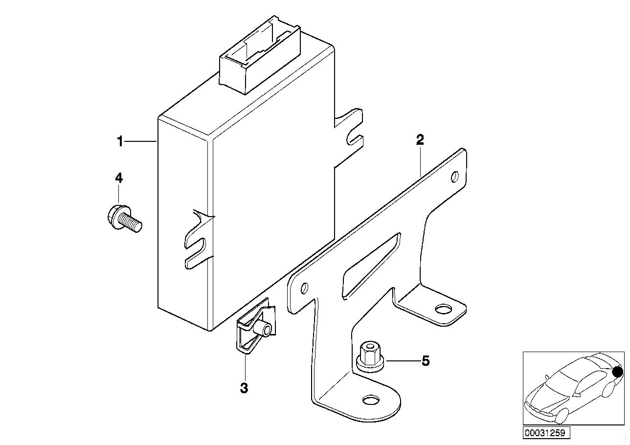 BMW Bracket,Control Unit, Voice Input System 84138383479 - LLLParts