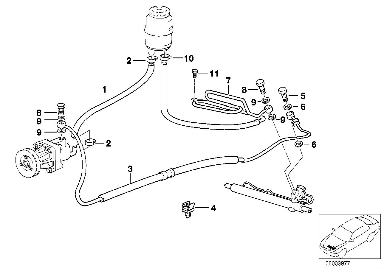 BMW Pressure Hose Assy 32411093499 - LLLParts