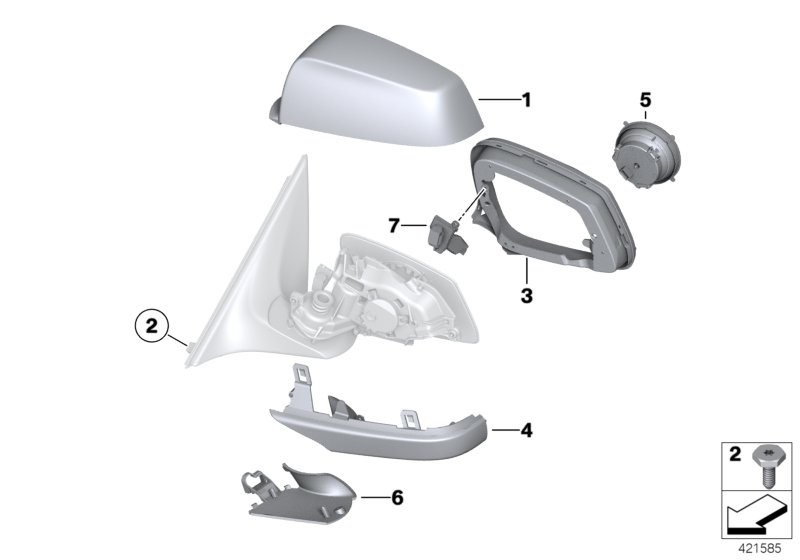 BMW OEM M Performance LCI Mirror Housing In Cerium Grey Or, 53% OFF