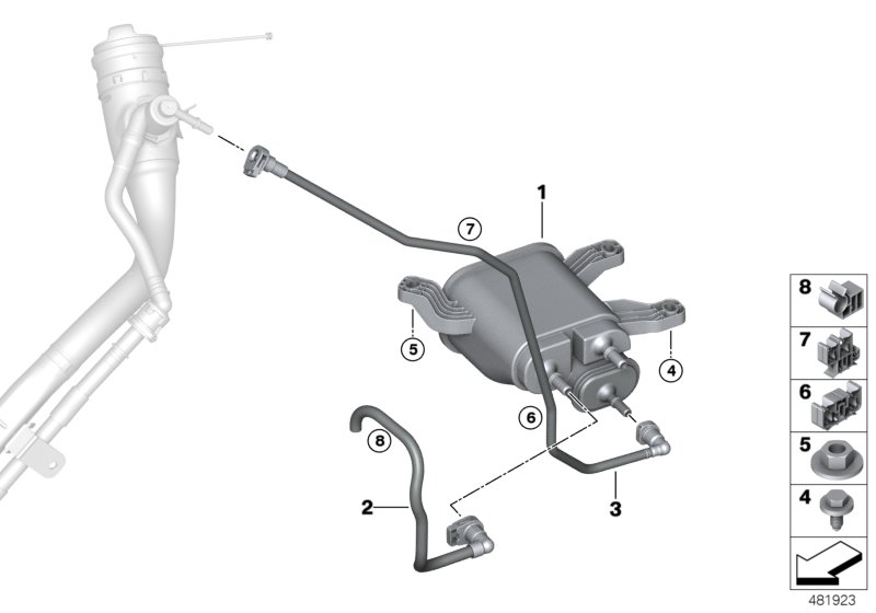 BMW Breather Line 16137483721 - LLLParts