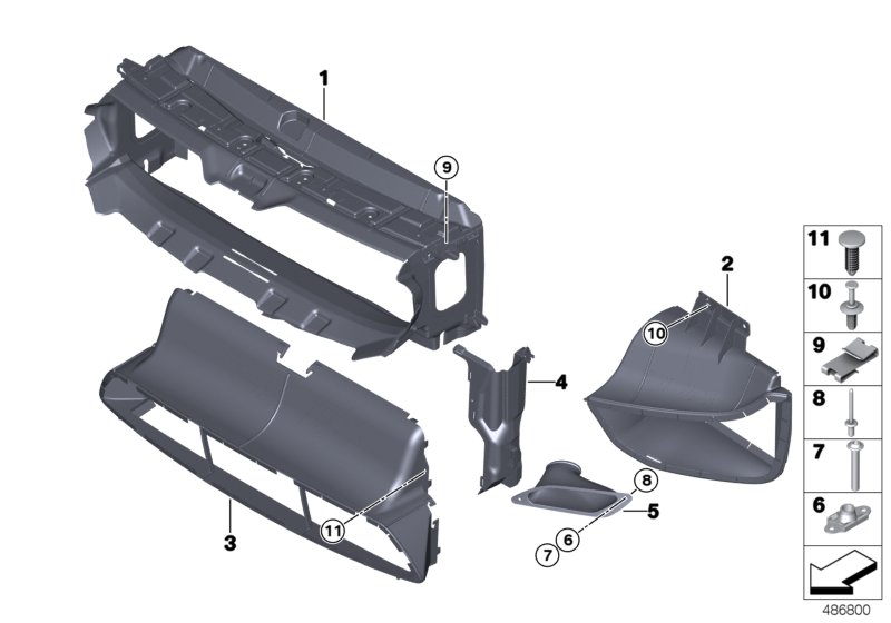 BMW Blind Rivet, Countersunk Head 07148322627 - LLLParts