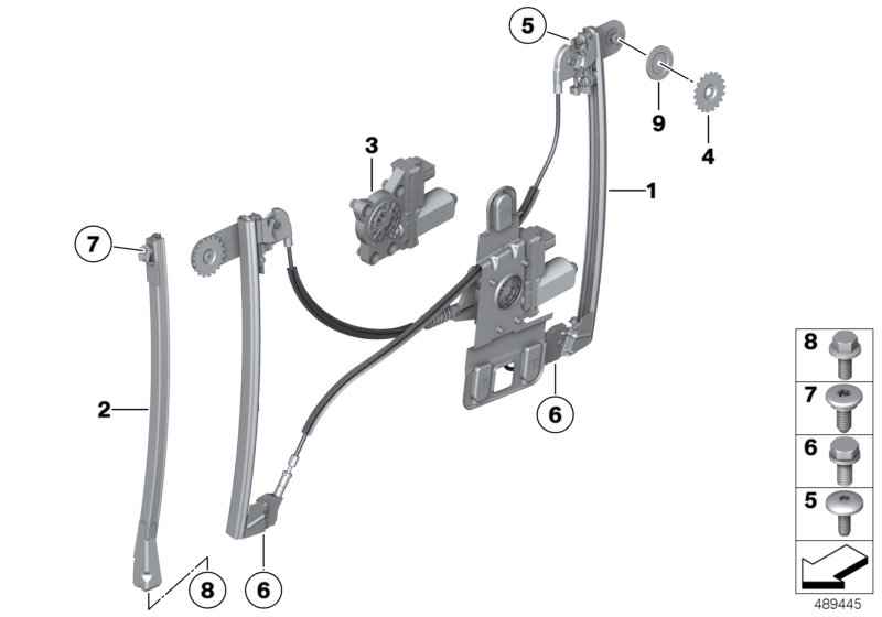 BMW Window Motor - Genuine BMW 67628382002 - LLLParts
