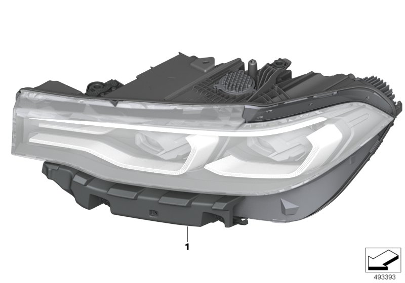 BMW Headlight Led, Ahl, Right 63119852948 - LLLParts