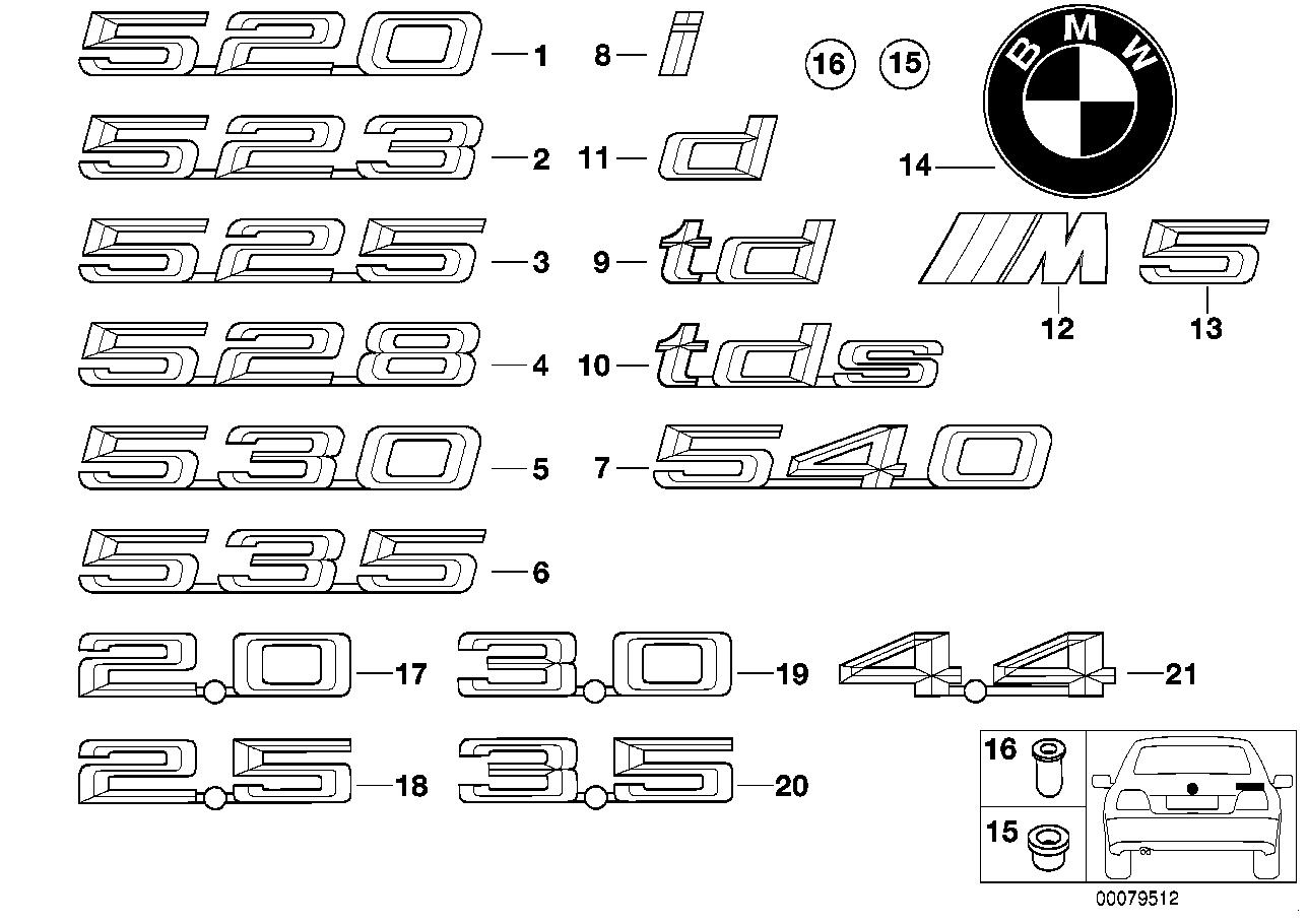 BMW Label Sticker Badge Emblem Chrome - Genuine BMW 51142693189 - LLLParts
