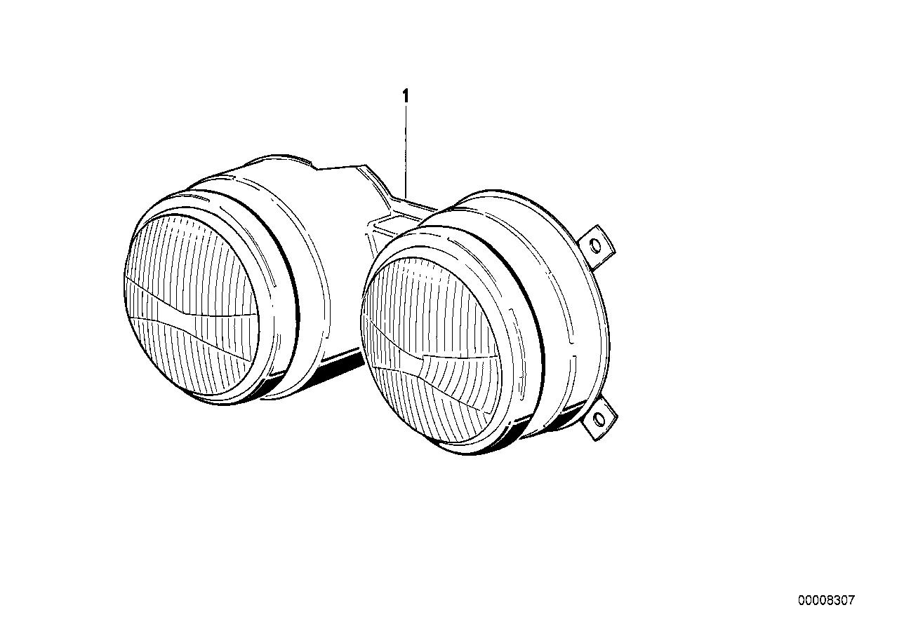 BMW Twin Headlight Right 63121371734 - LLLParts