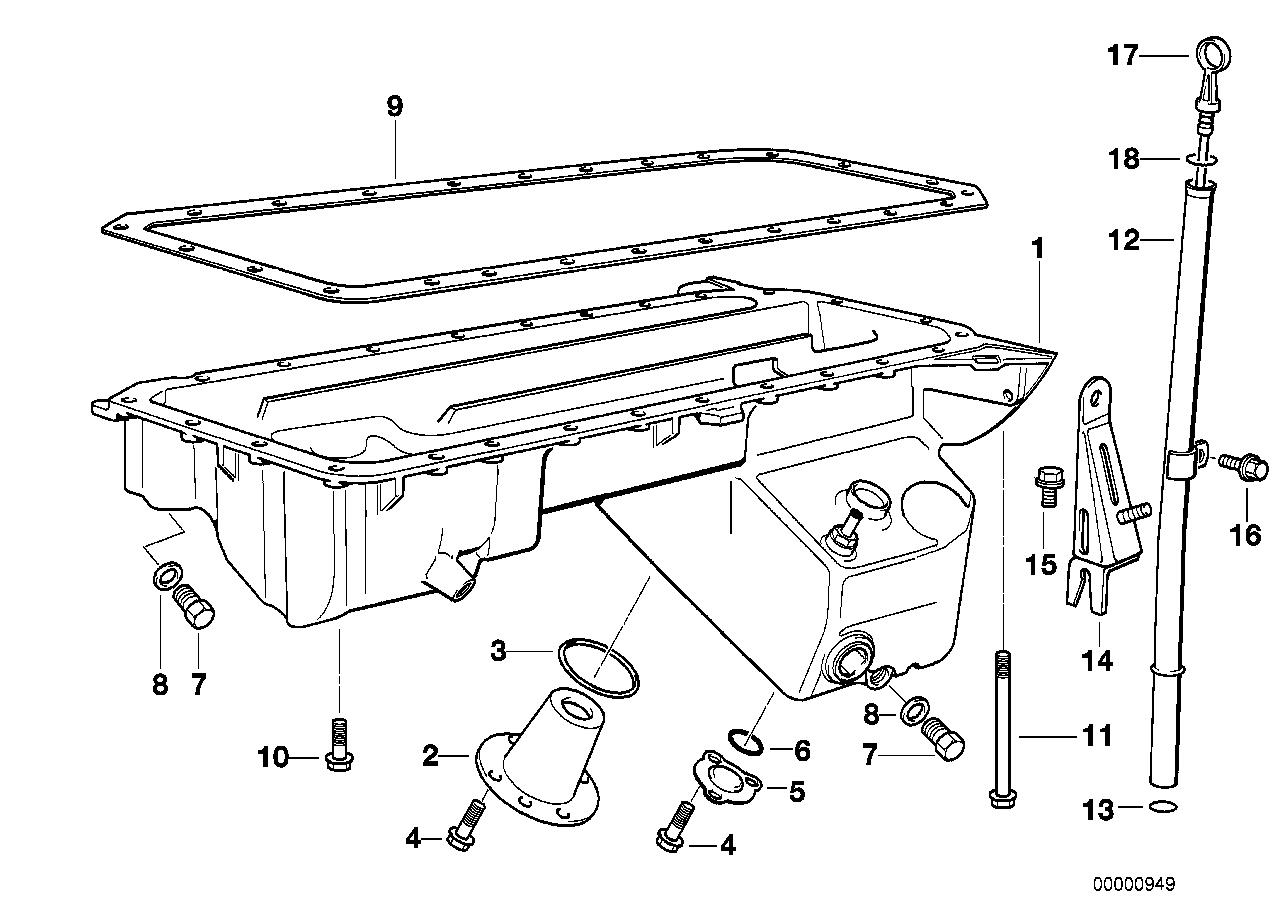 BMW Oil Pan 11131404656 - LLLParts