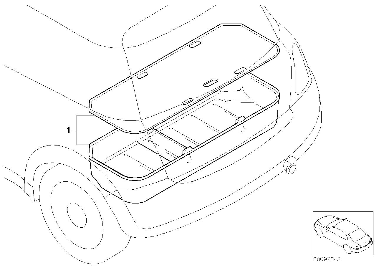 BMW Boot Box Union Jack - Genuine BMW 51470415025 - LLLParts