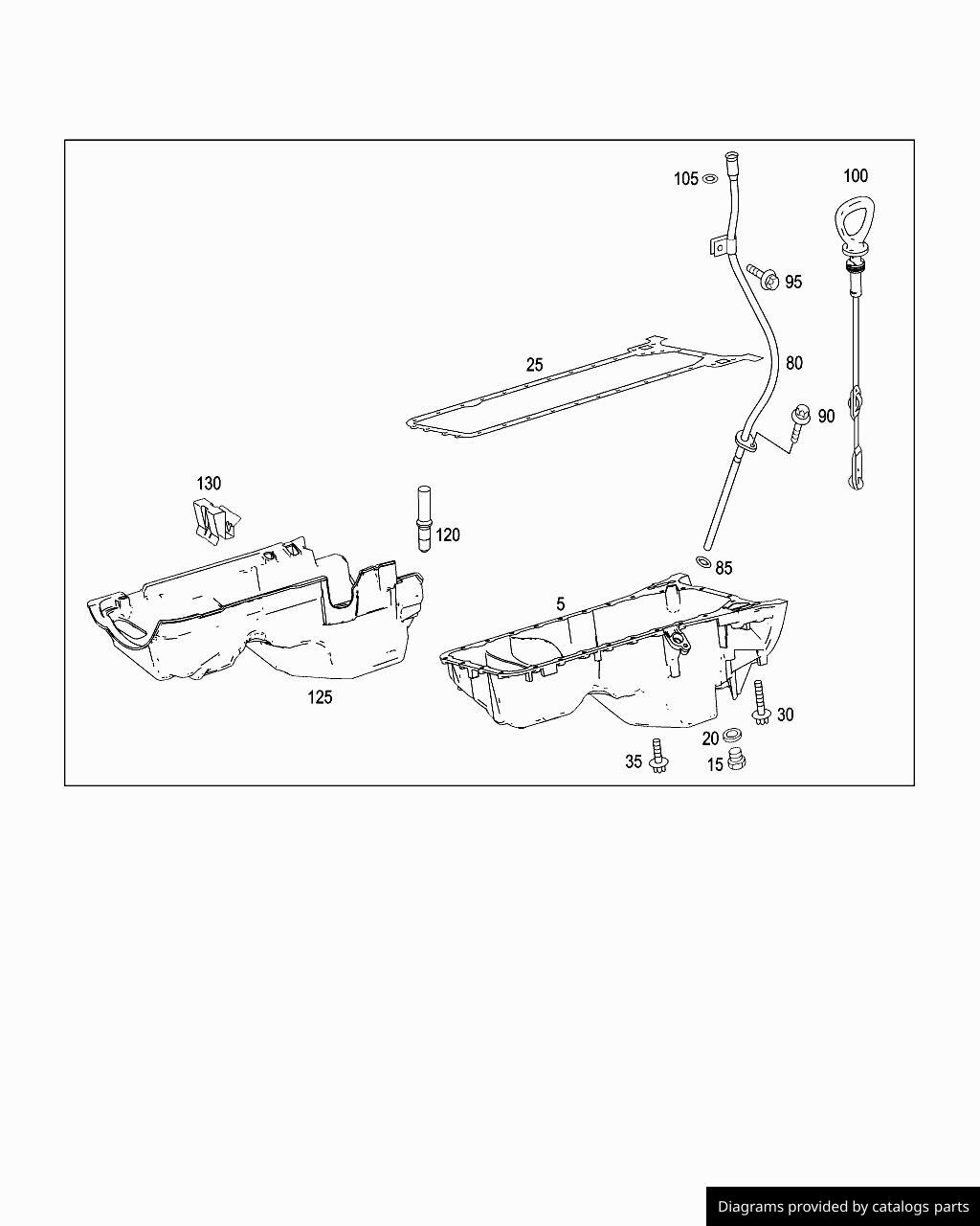 Mercedes Benz Dip Tube Dipstick - Genuine Mercedes Benz A6460101472 ...