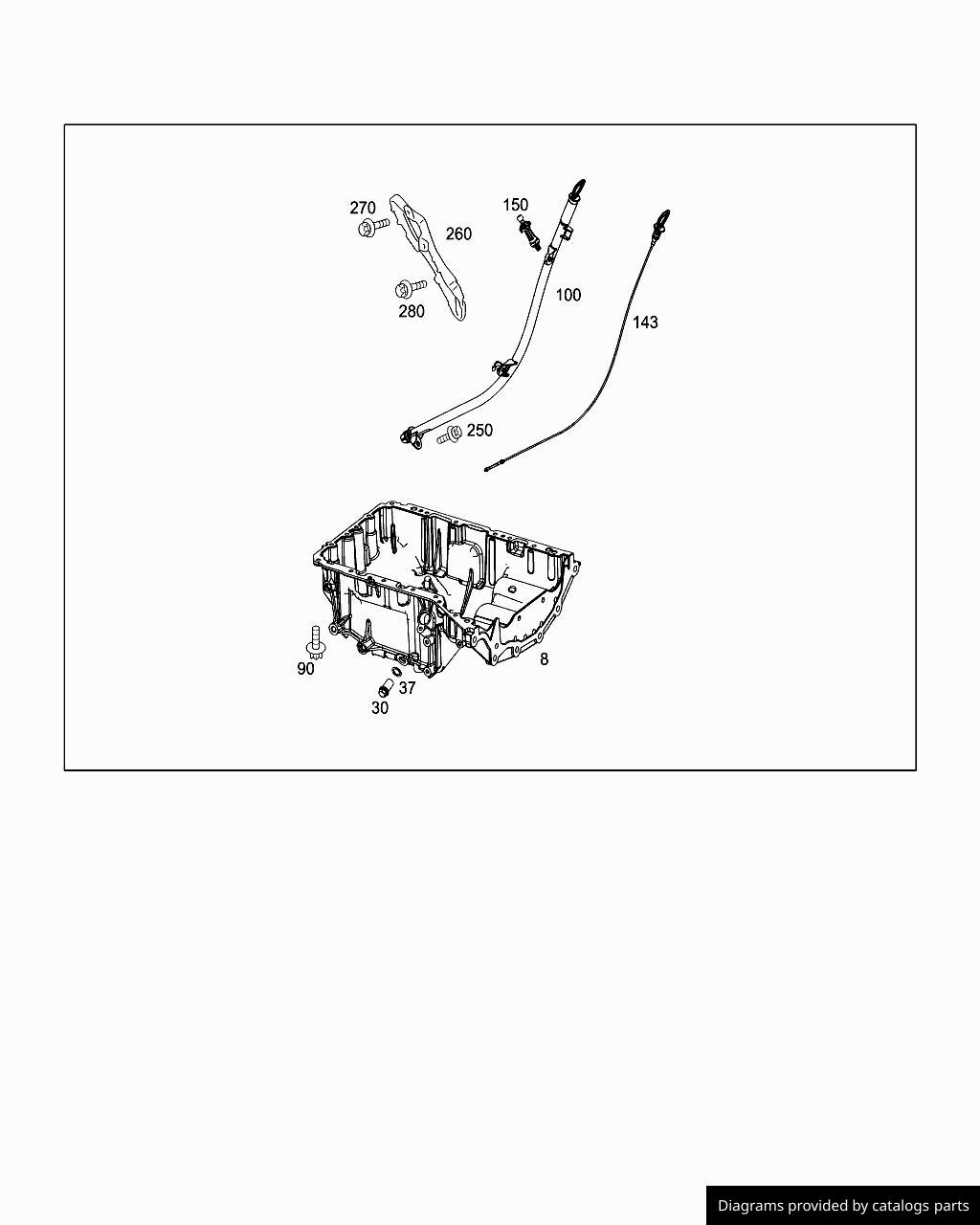 Mercedes Benz Oil Pan A6510107025 - LLLParts