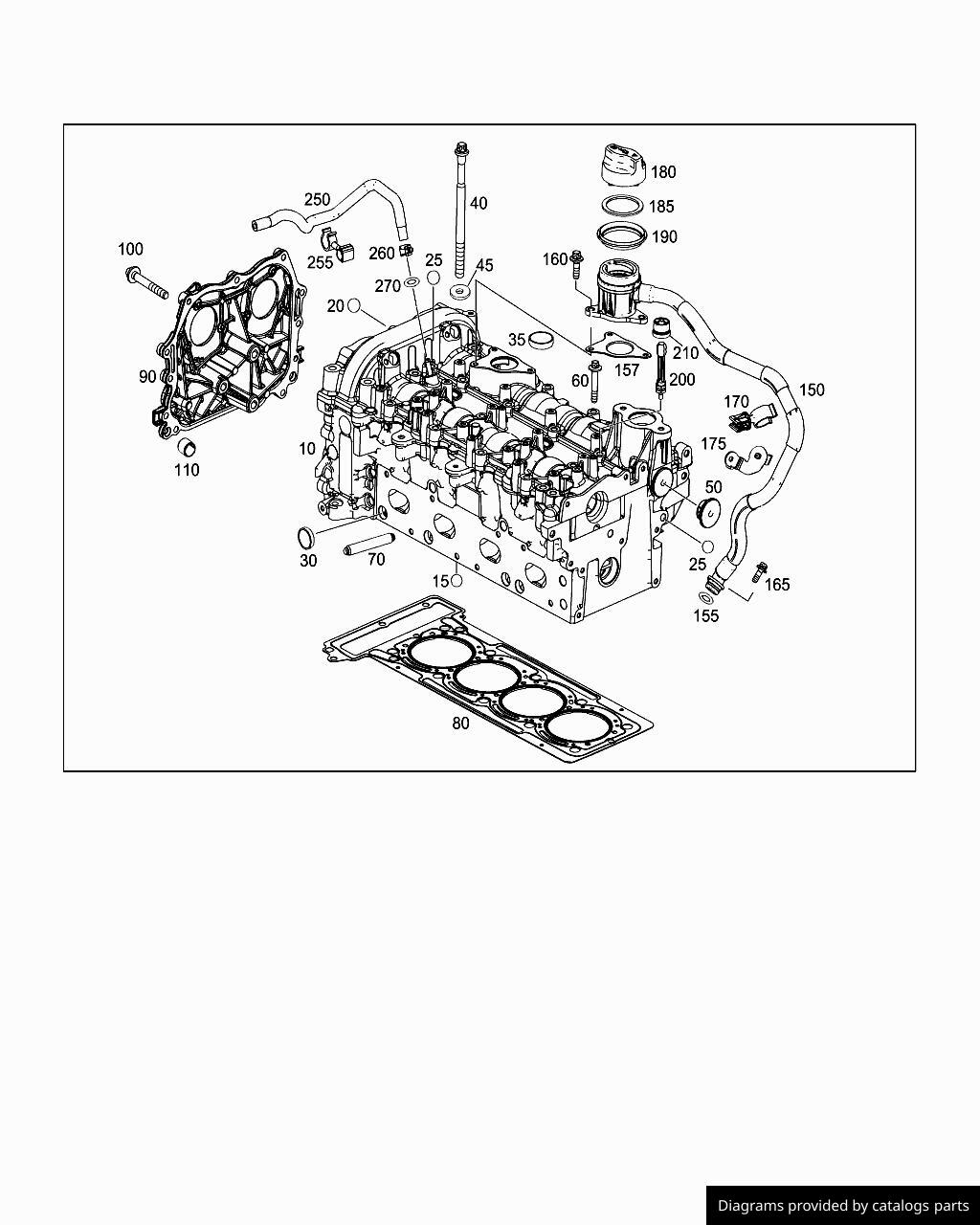 Mercedes Benz Vent Line A2700180400 - LLLParts