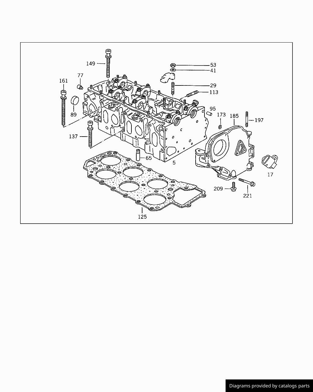 Mercedes Benz Cylinder Head A0000100520 - LLLParts