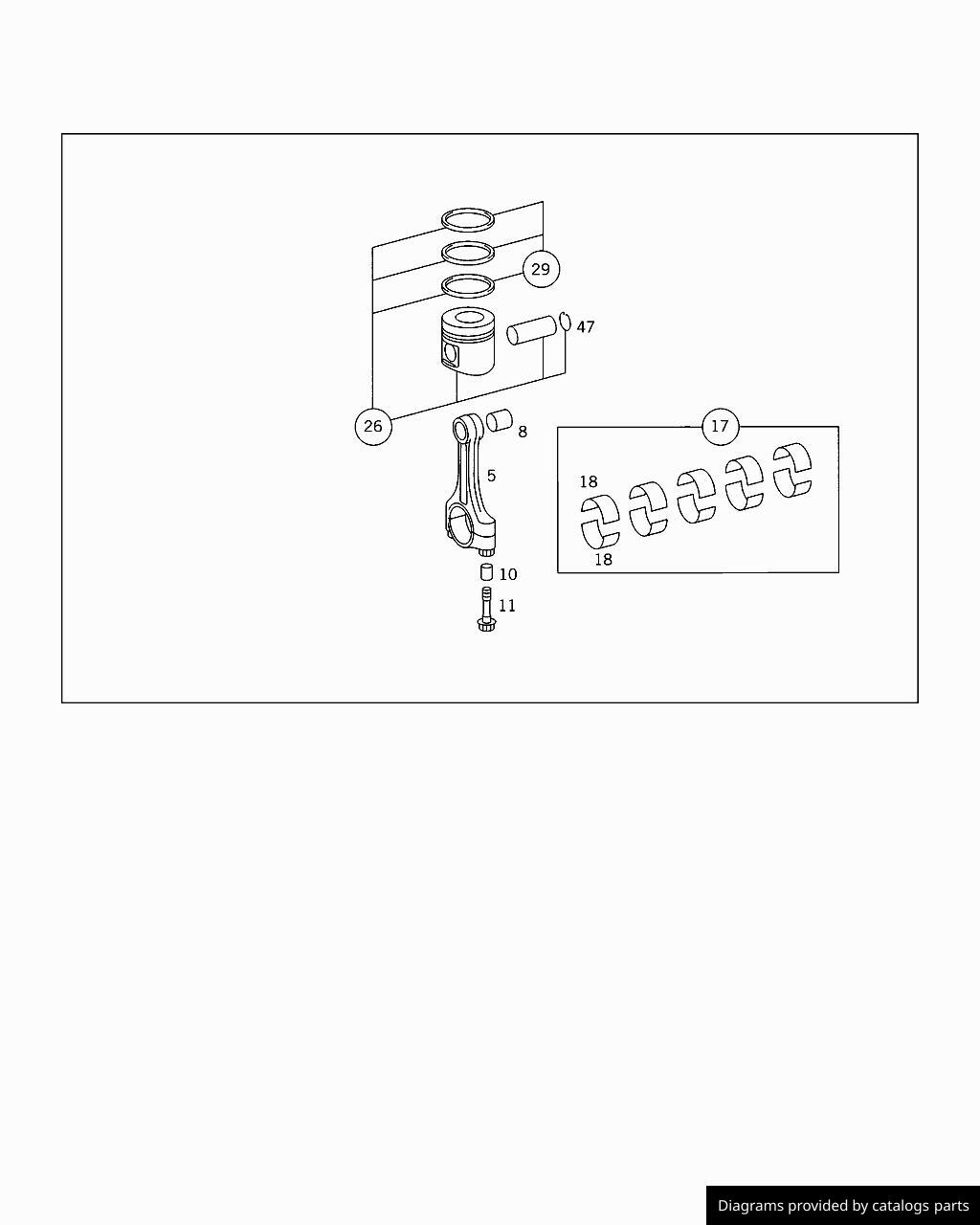 Mercedes Benz Piston Ring A0020300324 - LLLParts