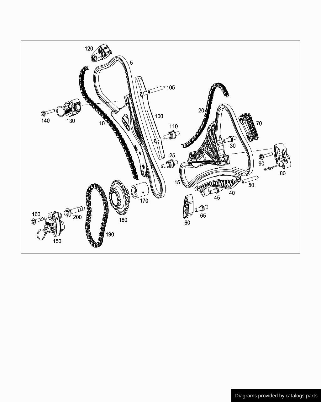 Mercedes Benz Chain Tensioning Rail A2780500116 - LLLParts