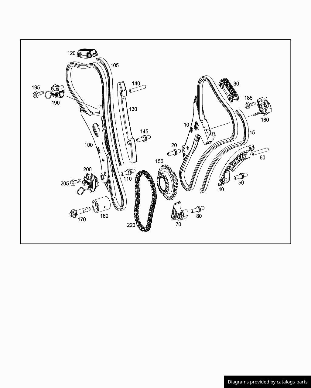 Mercedes Benz Chain Sliding Rail A2760520100 - LLLParts
