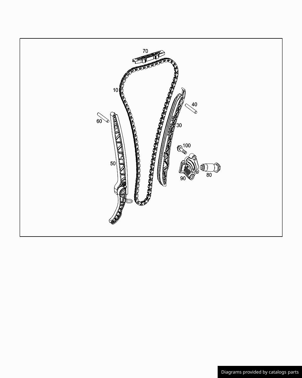 Mercedes Benz Chain Sliding Rail A2700503500 - LLLParts
