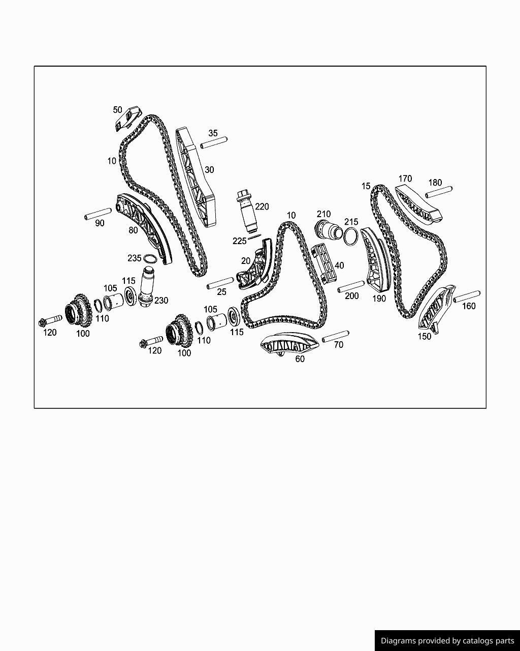 Mercedes Benz Chain Tensioning Rail A1770504301 - LLLParts