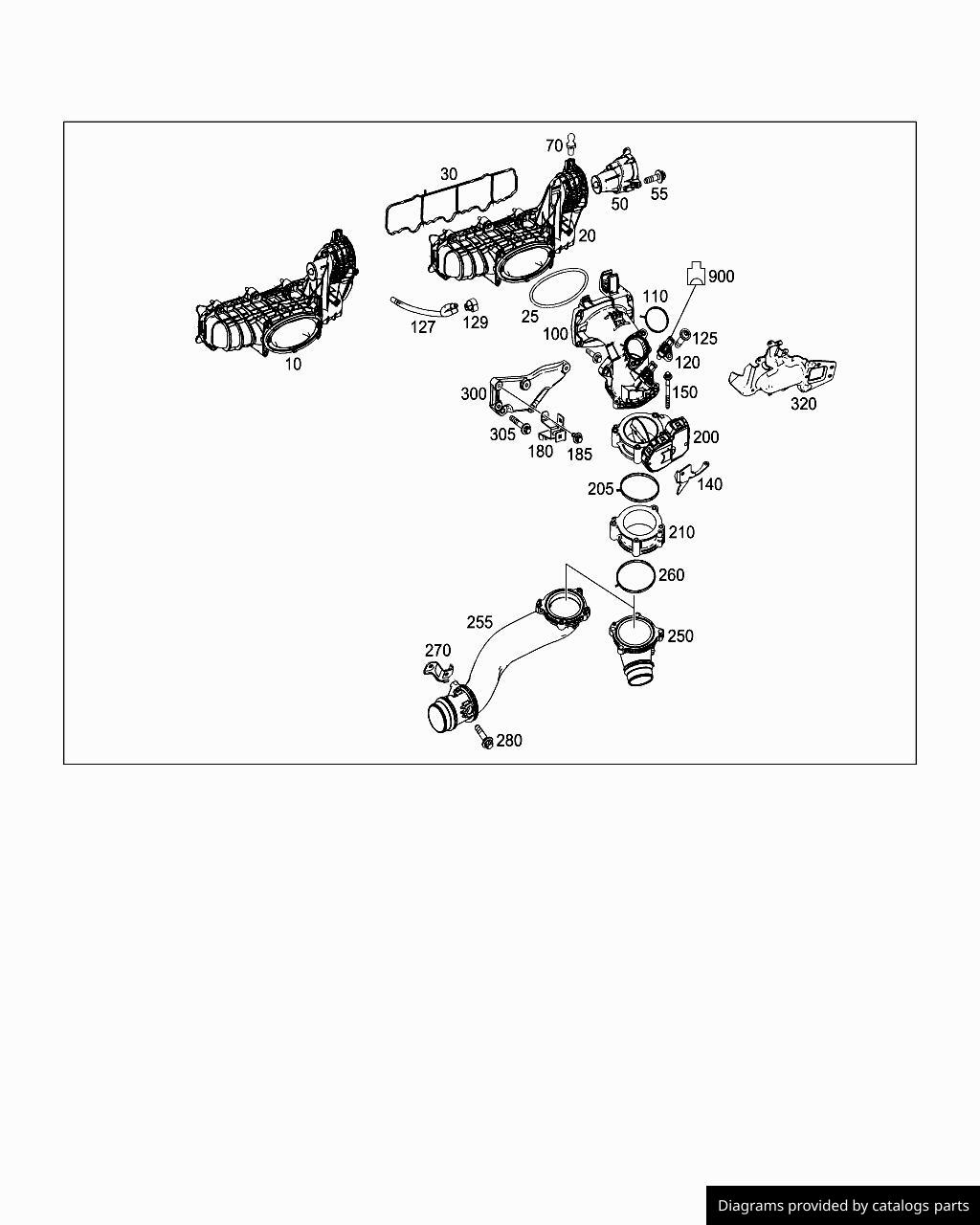 Mercedes Benz Charged Air Line A6510900900 - LLLParts
