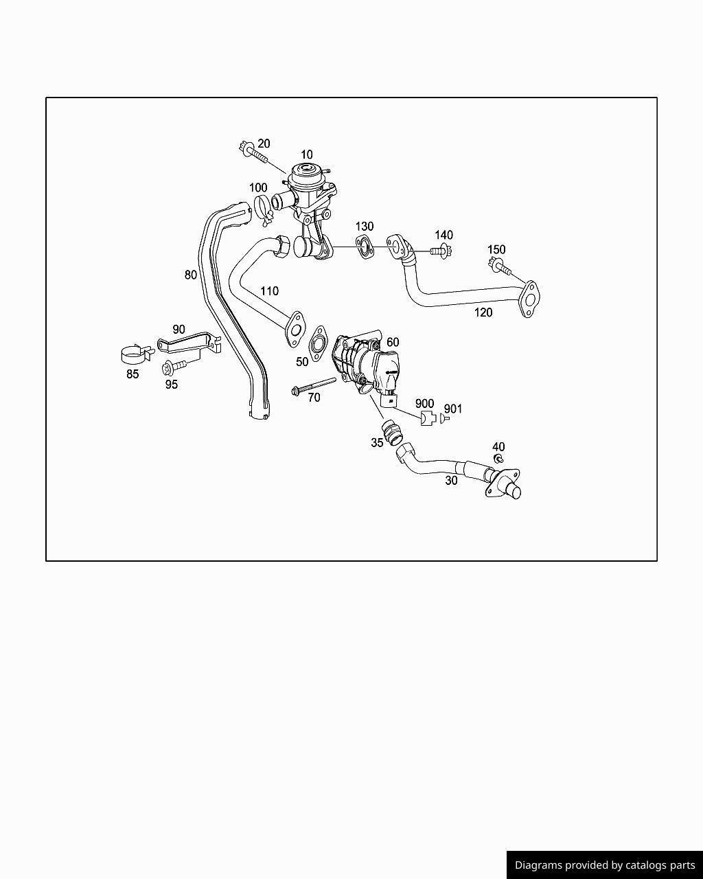Mercedes Benz Molded Hose A2711410683 - LLLParts