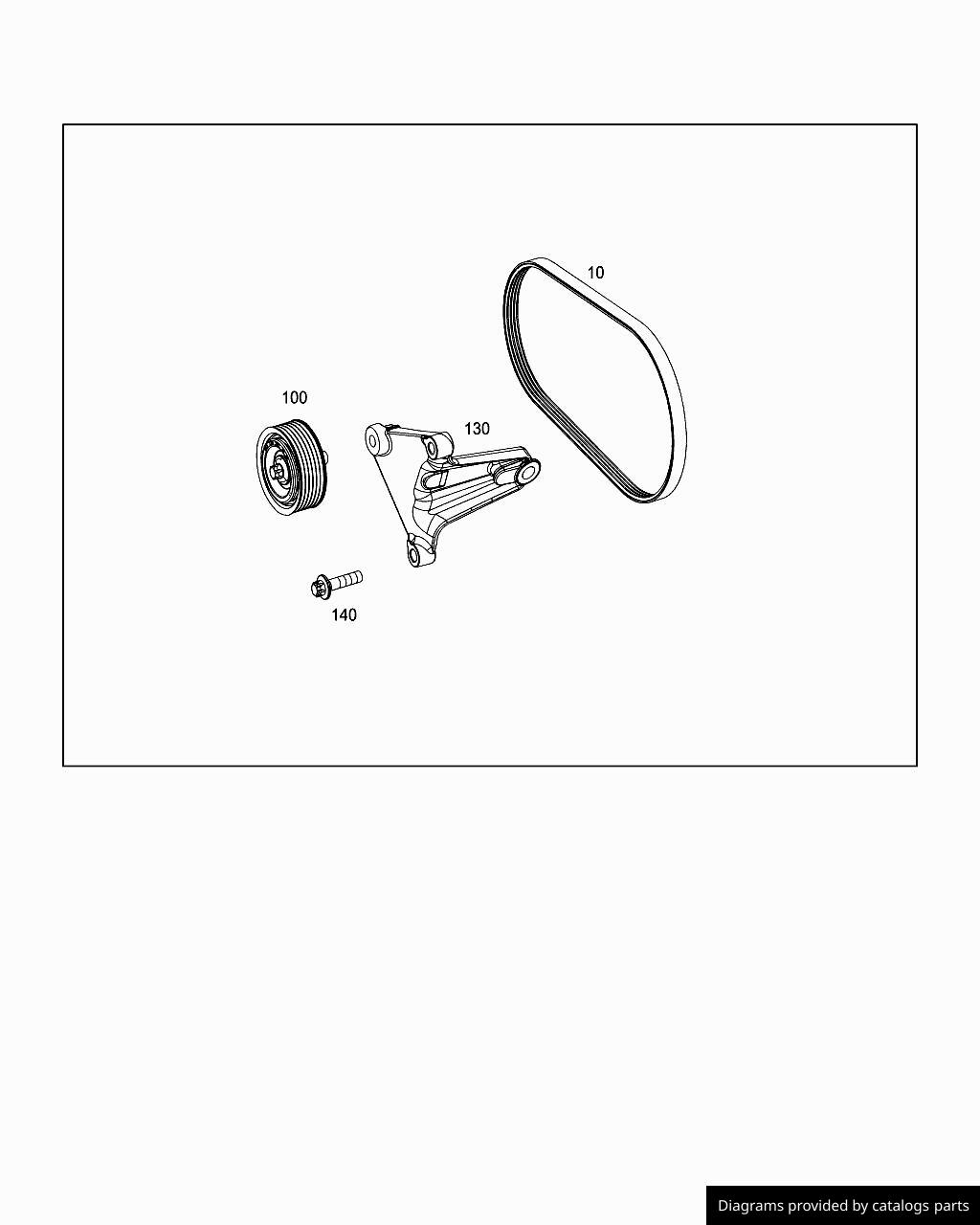 Mercedes Benz Poly-V-Belt A0039935796 - LLLParts