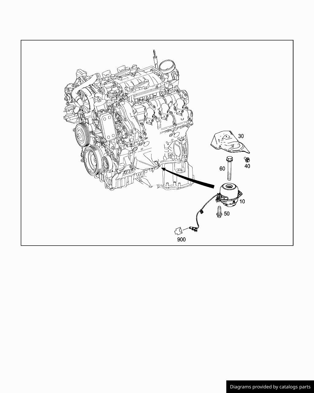 Mercedes Benz Engine Mount A1662407717 - LLLParts