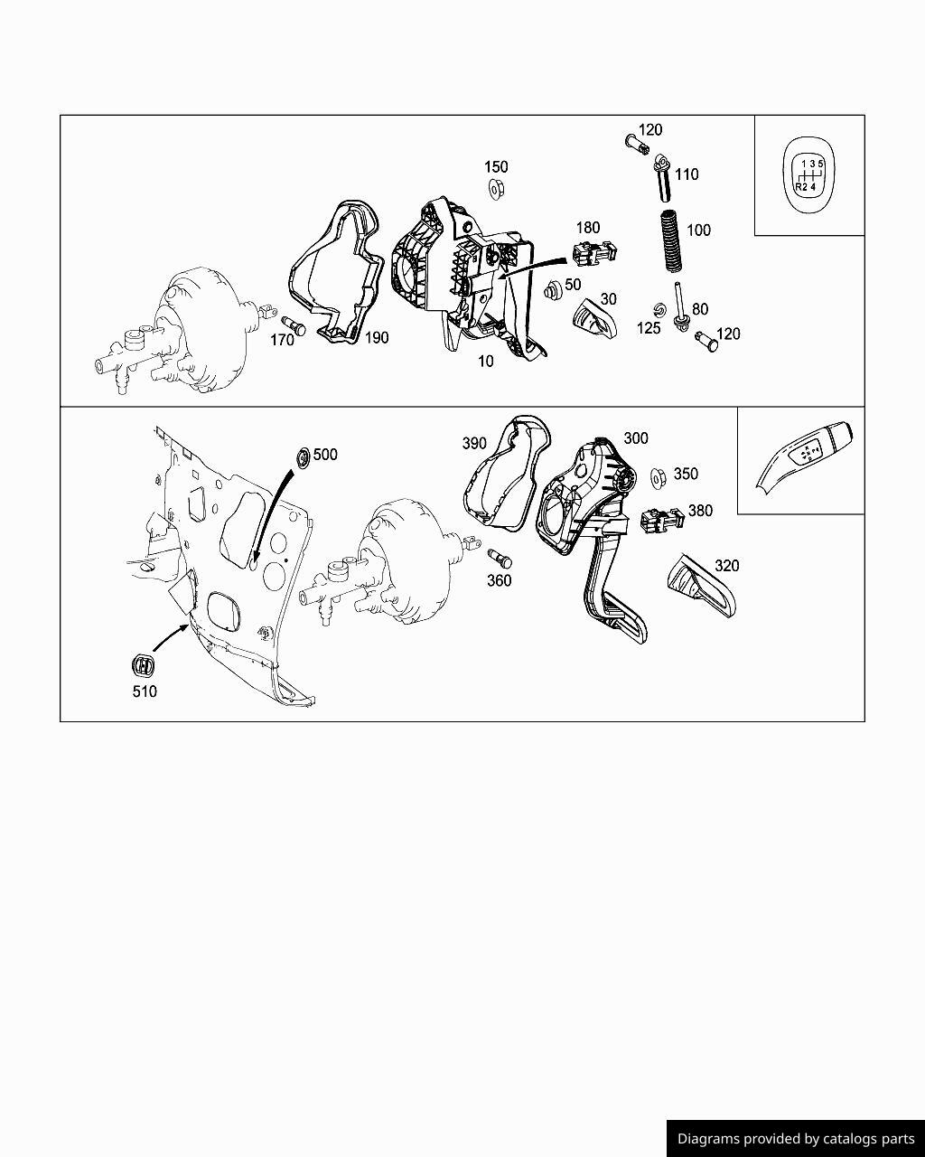 Mercedes Benz Pedal Assembly A2132904800 - LLLParts