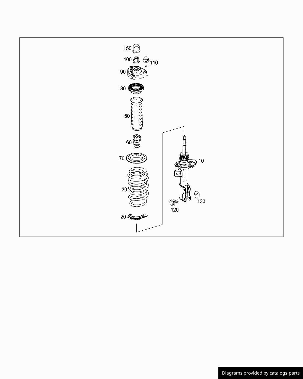 Mercedes Benz Shock-Absorber Strut A1763233600 - LLLParts