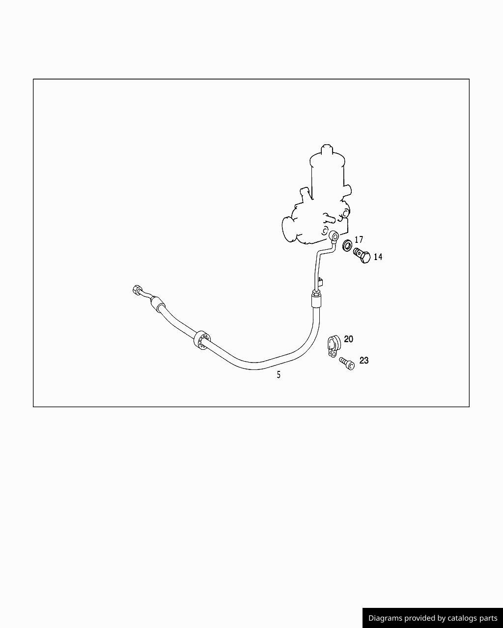 Mercedes Benz High-Prs. Expansion Hose A2023202472 - LLLParts